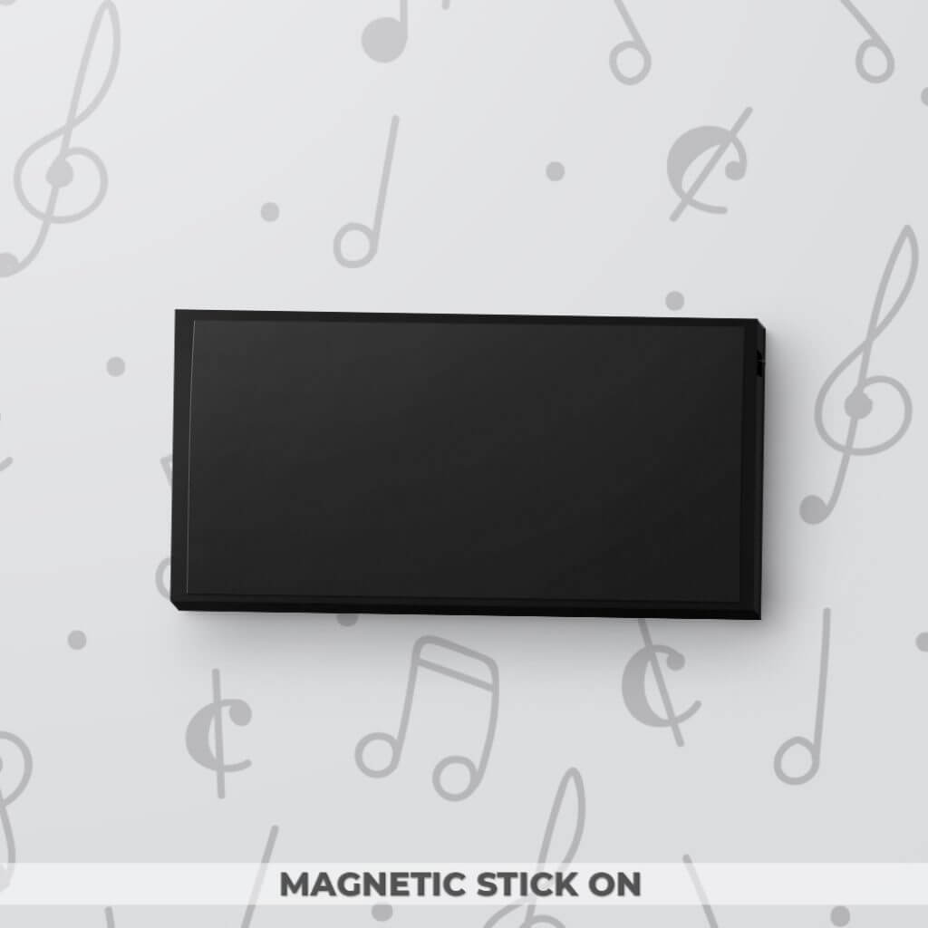 Blank 3 Button Sound Magnet - Black - bigDAWGS greetings
