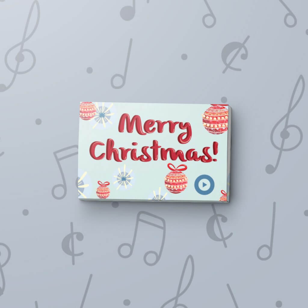 Christmas Ornaments - Musical Gift Tag - bigDAWGS greetings