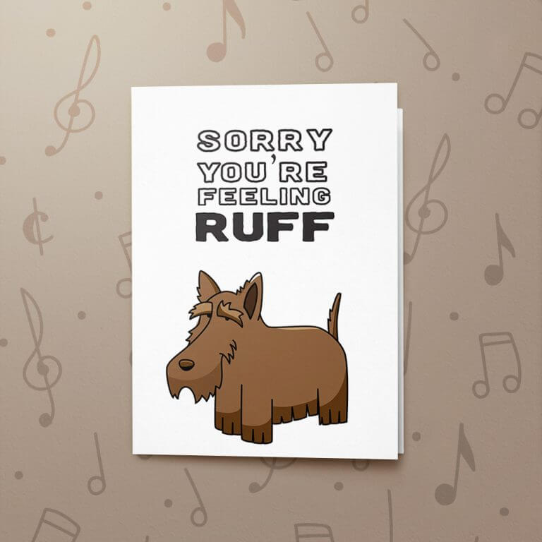 Feeling Ruff – Musical Get Well Card - bigDAWGS greetings