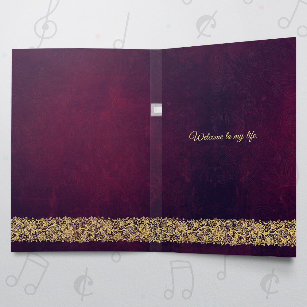 For My Love - Welcome to my life – Musical Love Card - bigDAWGS greetings