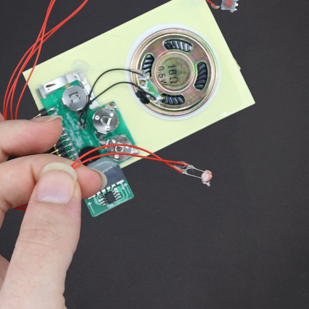 DIY Kit - Light Activated Sound Module + 2 Push Buttons - 200 Sec ...