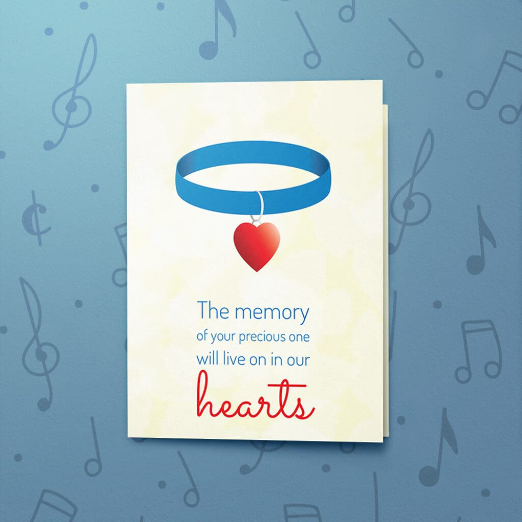 Precious One – Musical Sympathy Card - bigDAWGS greetings