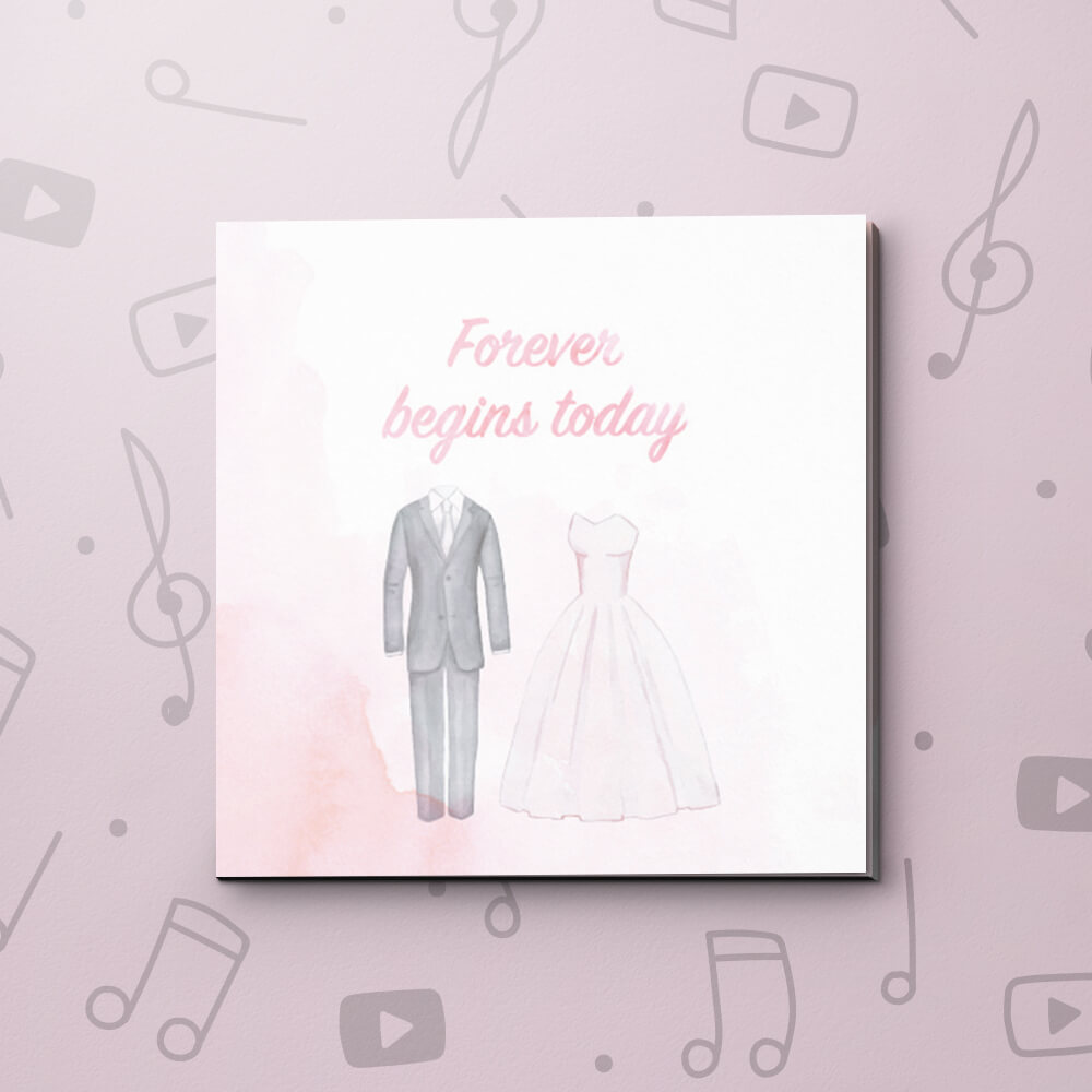 Forever Begins Today – Wedding Video Greeting Card - bigDAWGS greetings