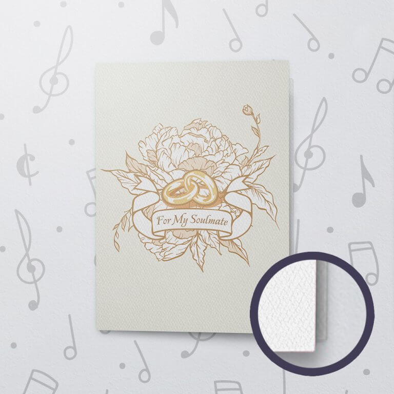 For My Soulmate (Blank) – Musical Wedding Card - Felt Paper - bigDAWGS ...