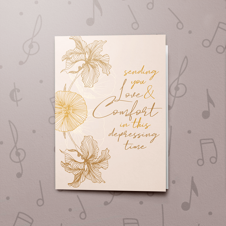 Love and Comfort – Musical Sympathy Card - bigDAWGS greetings